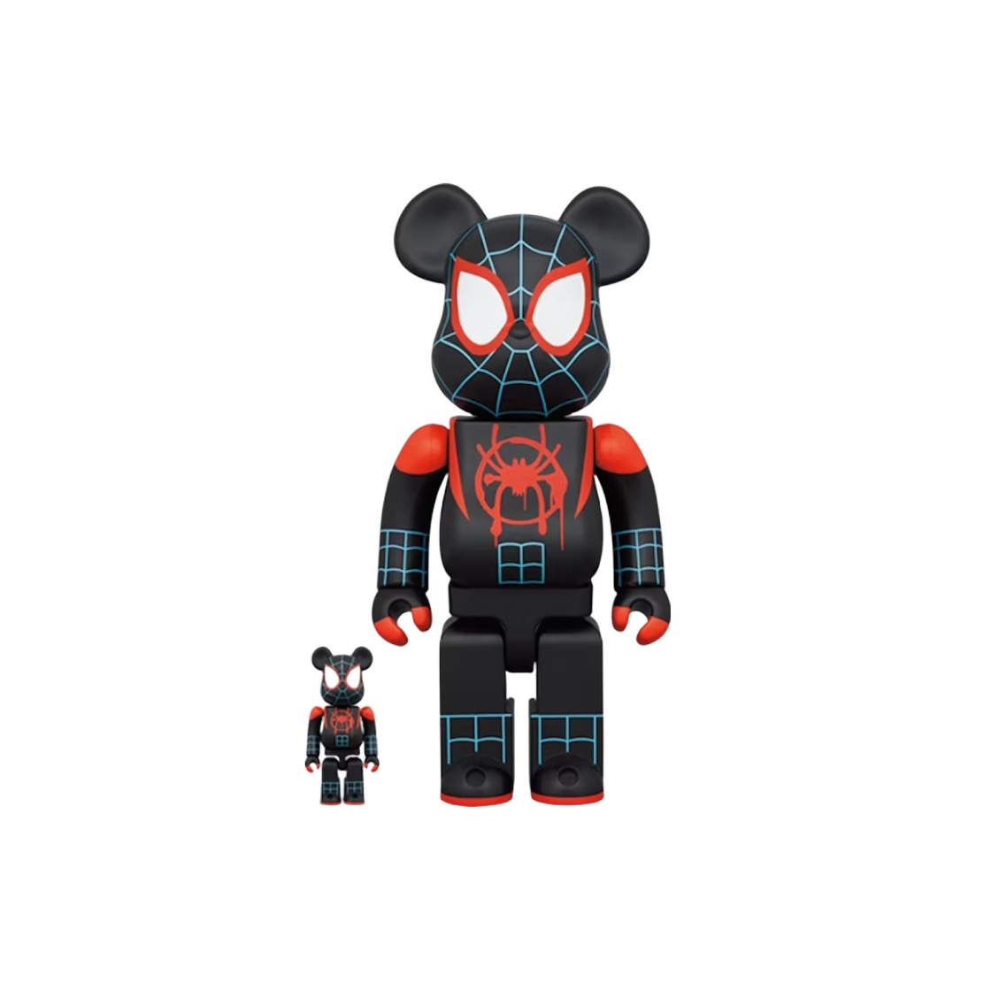베어브릭 x 마블 스파이더맨 인투 더 스파이더버스 마일스 모랄레스 100% & 400% 세트 | Bearbrick | KREAM