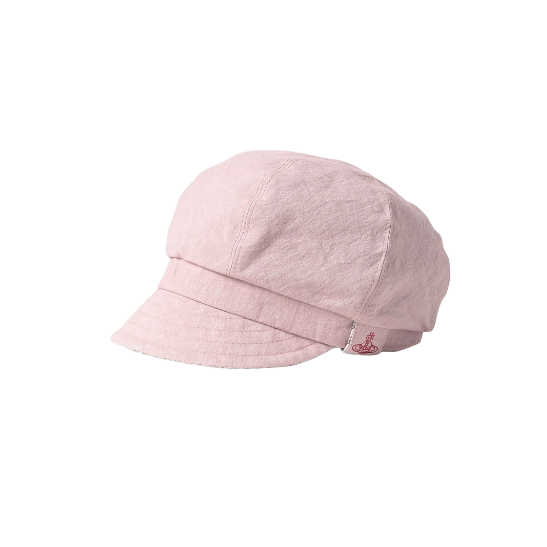 (W) 비비안 웨스트우드 스트라이프 리넨 뉴스보이 페일 핑크 | Vivienne Westwood | KREAM