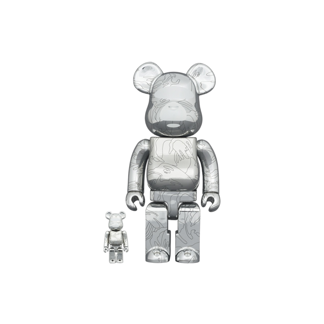 베어브릭 x 에이프 바이 어 베이싱 에이프(R) 10주년 100% & 400% 세트 | Bearbrick | KREAM