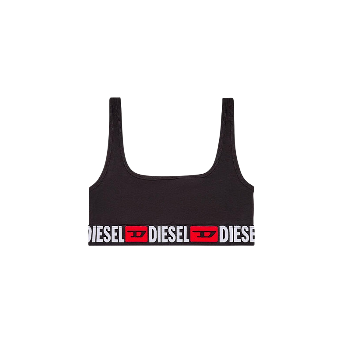 (W) 디젤 Ufsd-오리바 로고 밴드 립드 브라렛 블랙 | Diesel | KREAM