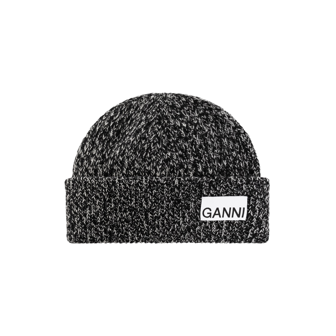 가니 라이트 스트럭처드 립 니트 비니 블랙 | Ganni | KREAM