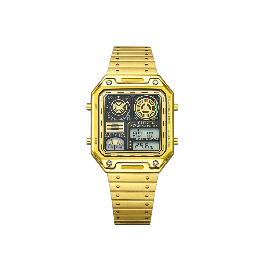 시티즌 x 스타워즈 레코드 레이블 써모 센서 33.4mm 스테인리스 옐로우 골드 300개 한정 | Citizen | KREAM
