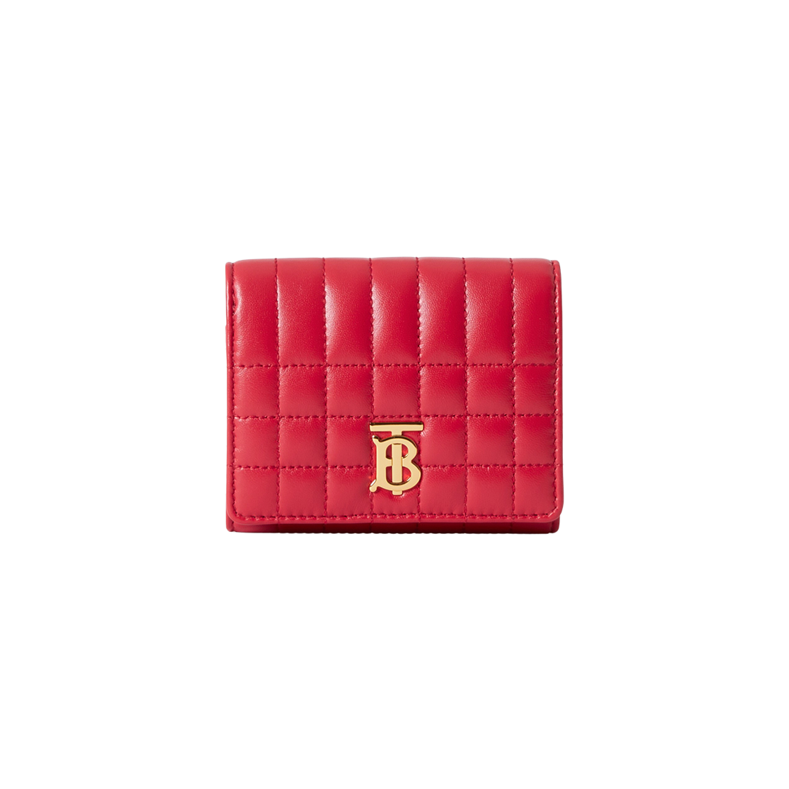 버버리 퀼티드 레더 스몰 롤라 폴딩 지갑 브라이트 레드 Burberry Kream