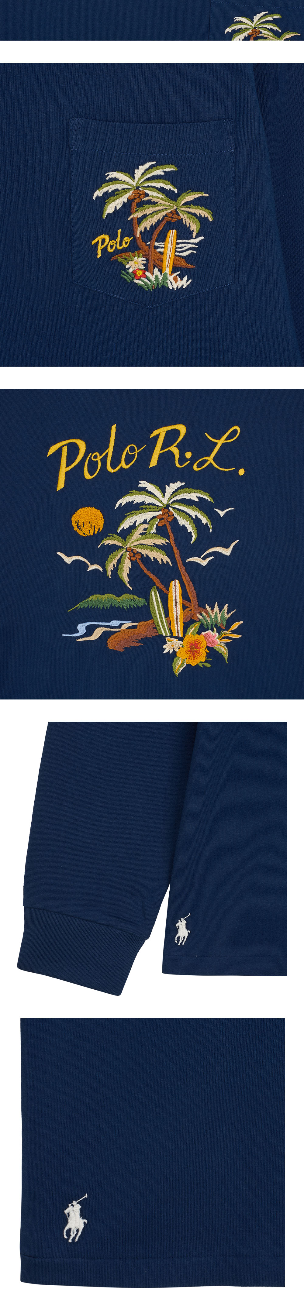 폴로 랄프 로렌 클래식 핏 임브로이더 저지 티셔츠 이스트사이드 로열 - 25SS | Polo Ralph Lauren | KREAM