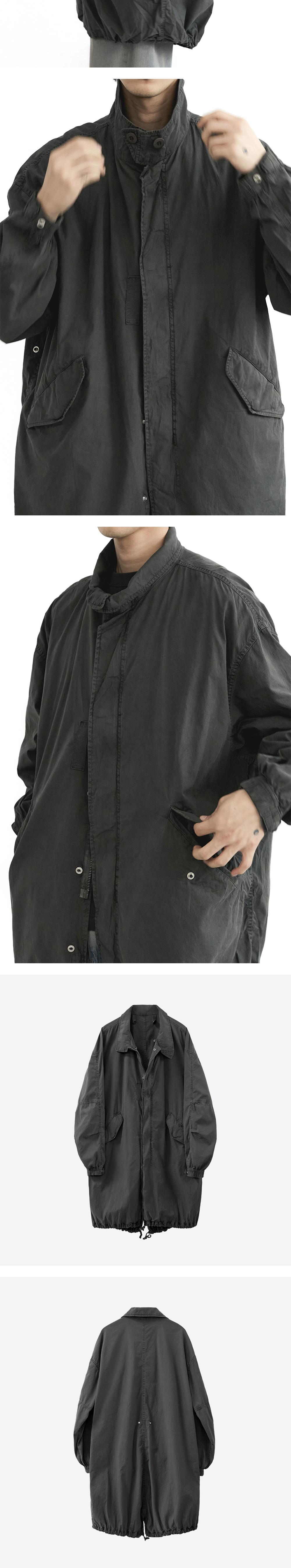 폴리테루 델 파카 세이지 그레이 | Polyteru | KREAM