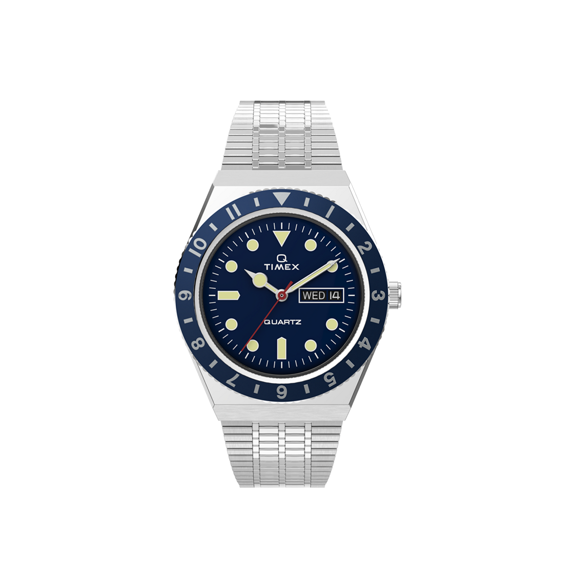 타이맥스 Q 리이슈 38mm 스테인리스 스틸 블루 | Timex | KREAM