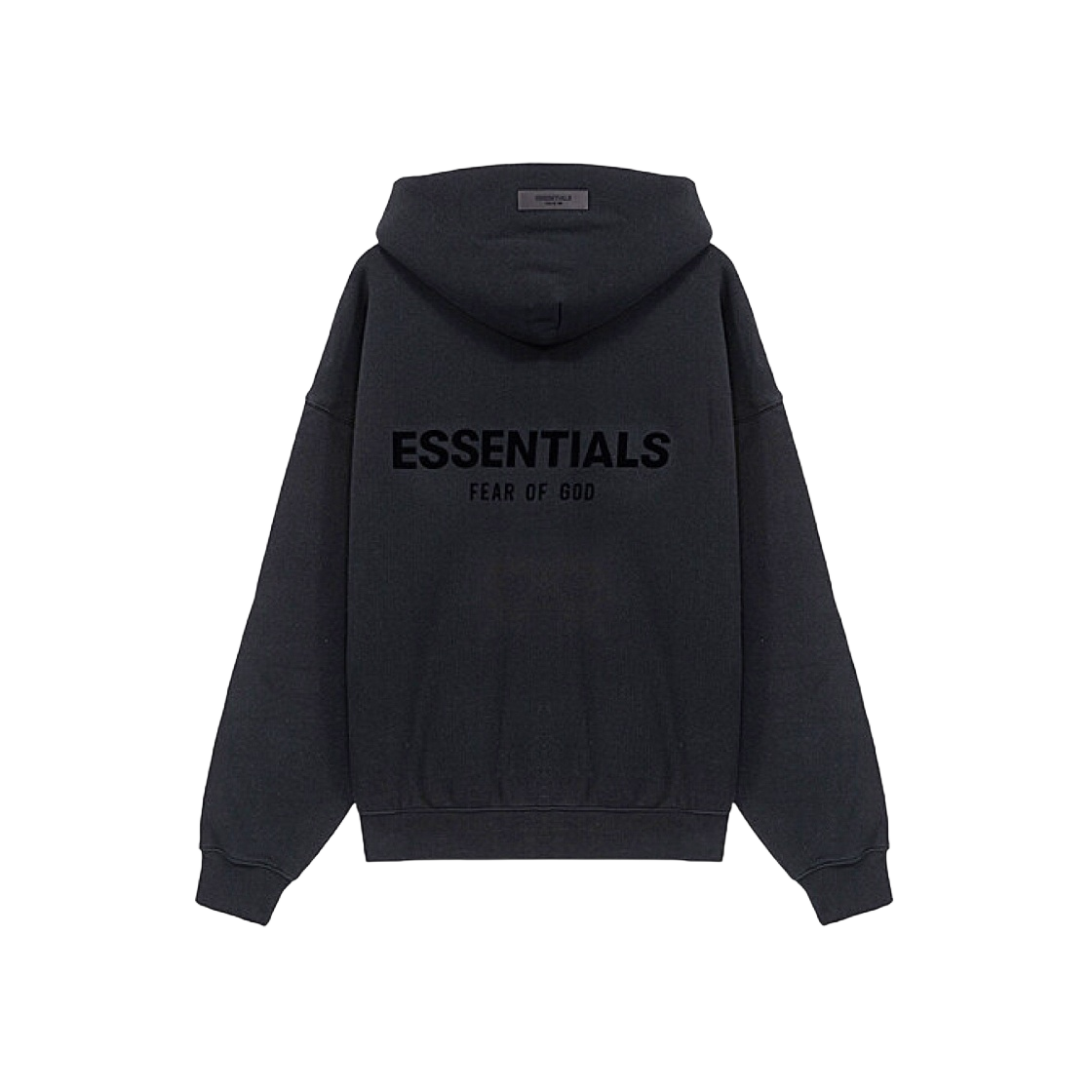 에센셜 로고 후드 블랙 - 22FW | Essentials | KREAM