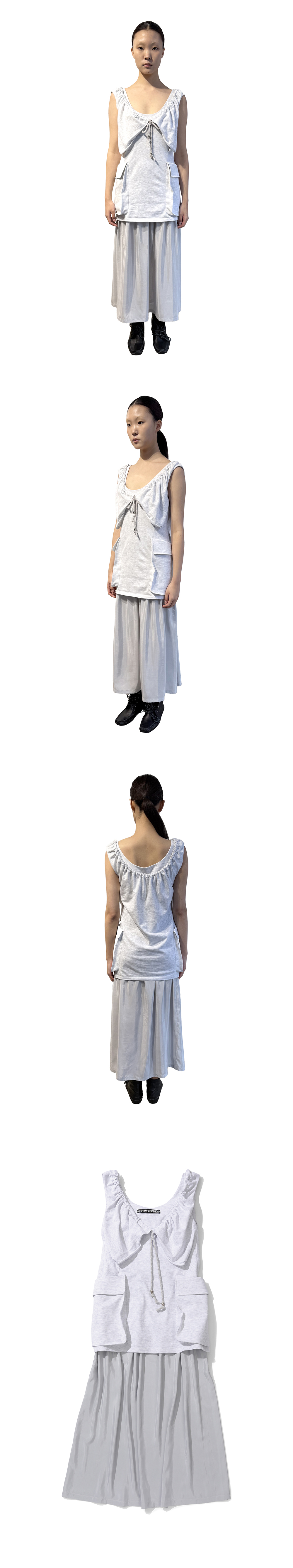 오들리워크샵 레이어드 하이브리드 드레스, 딤 | ODLYWORKSHOP | KREAM