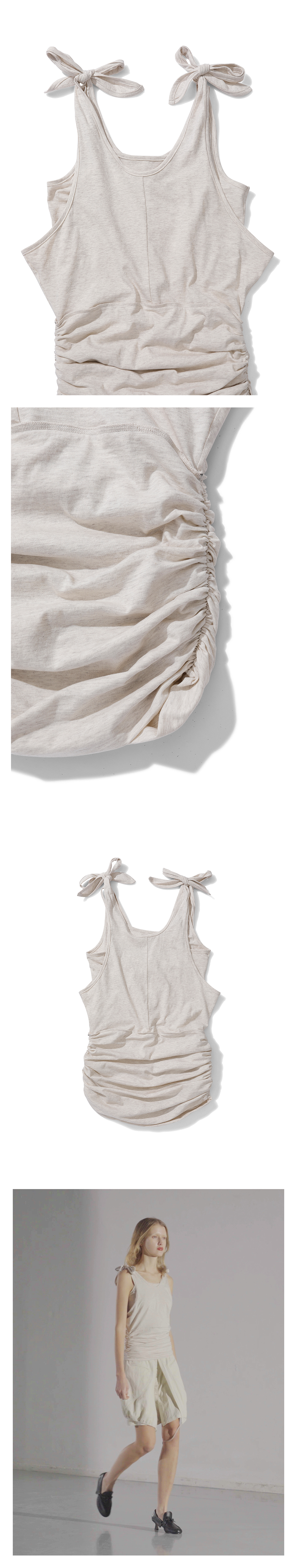 오들리워크샵 레이어드 스쿱 탱크, 그레인 | ODLYWORKSHOP | KREAM