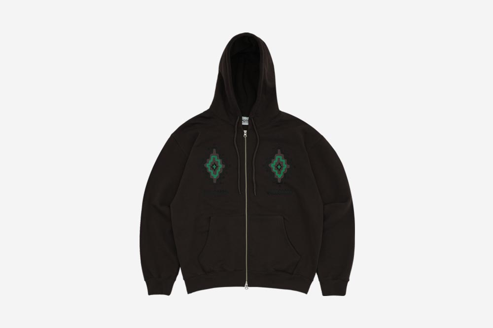 퍼츠 치마요 후드 집업 딥 브라운 | POTS | KREAM