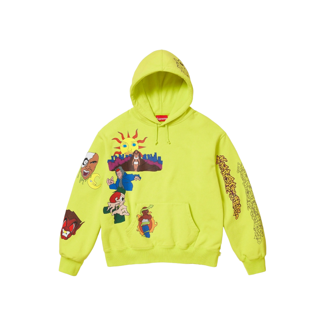 슈프림 선라이즈 후드 스웨트셔츠 애시드 그린 - 23FW | Supreme | KREAM