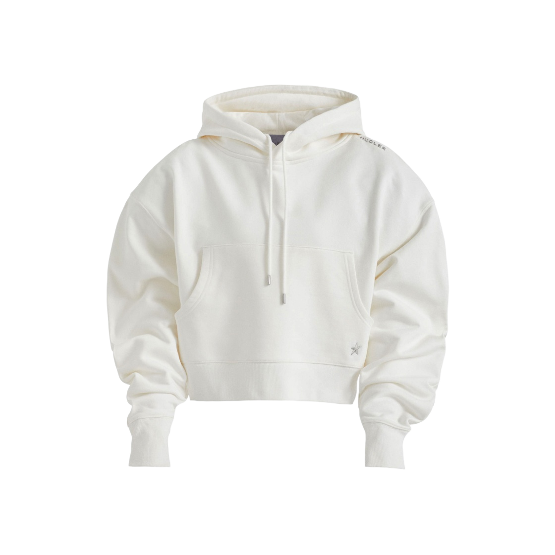 (W) 에이치앤엠 x 뮈글러 배트윙 슬리브 후드 화이트 | H&M | KREAM