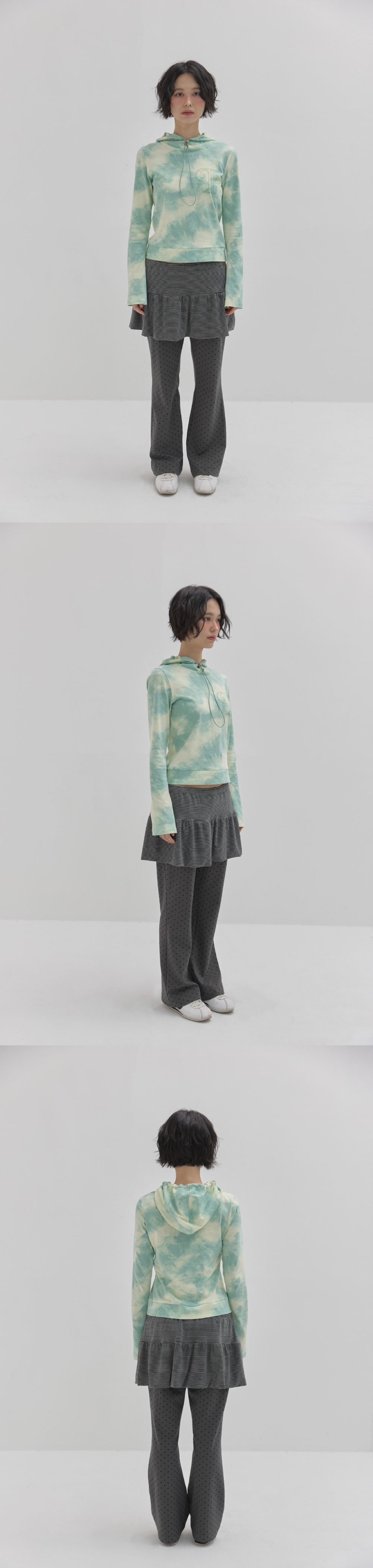 피브스피브스 베이비 후디 티셔츠 그린 | PEEVES PEEVES | KREAM