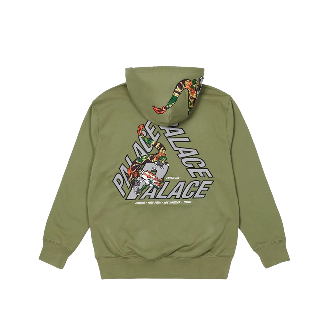 팔라스 드래곤 P-3 후드 올리브 - 22FW | Palace | KREAM