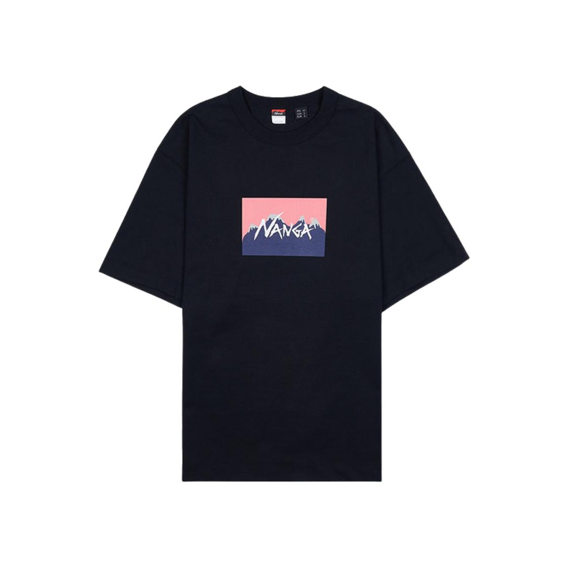 난가 x 제리 우카이 에코 하이브리드 로고 티셔츠 블랙 핑크 | Nanga | KREAM