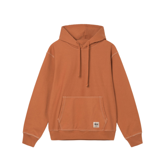 스투시 콘트라스트 스티치 라벨 후드 블랙 | Stussy | KREAM 스투시 콘트라스트 스티치 라벨 후드 블랙 | Stussy | KREAM