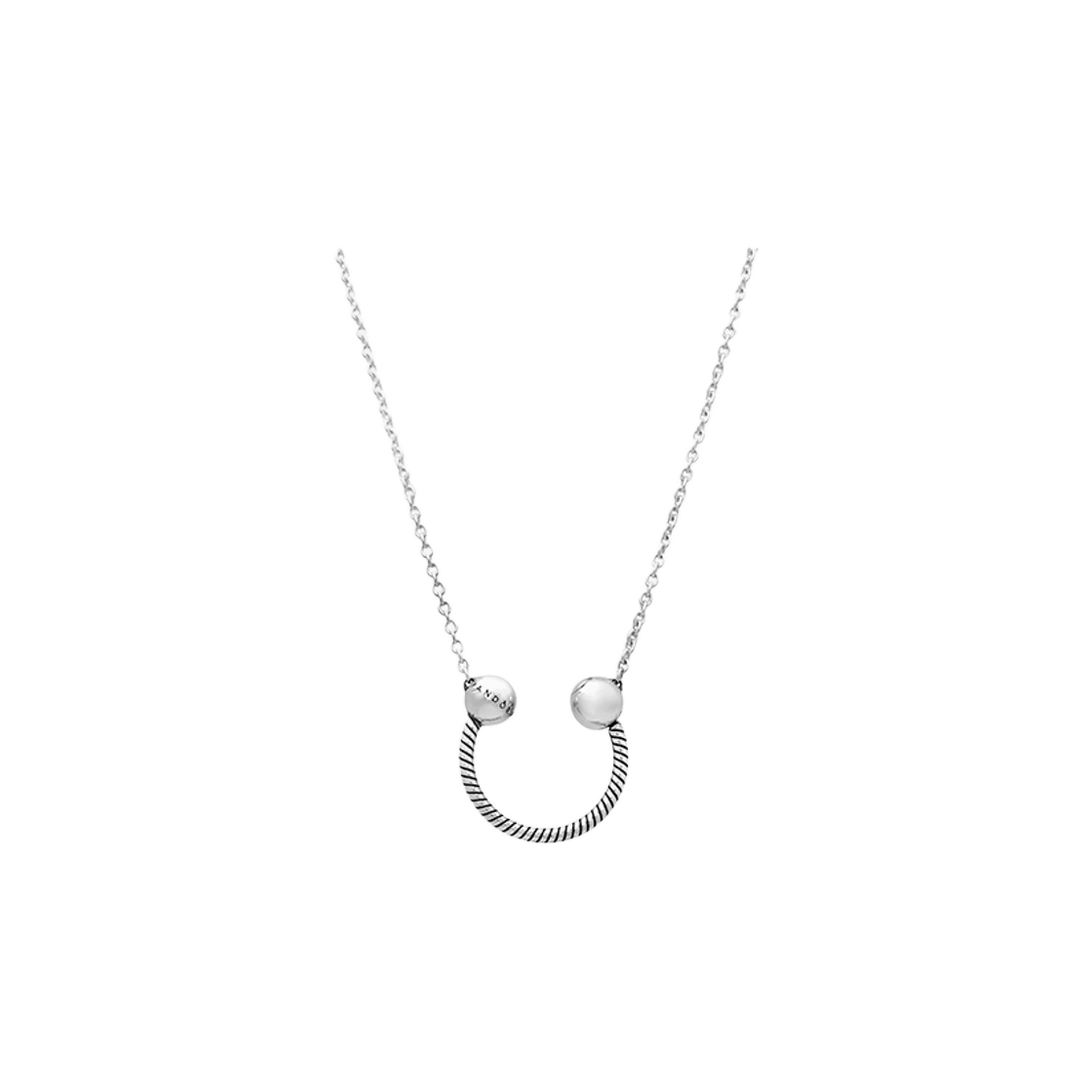 (W) 판도라 모먼트 U 쉐이프 참 펜던트 네클리스 스털링 실버 | Pandora | KREAM