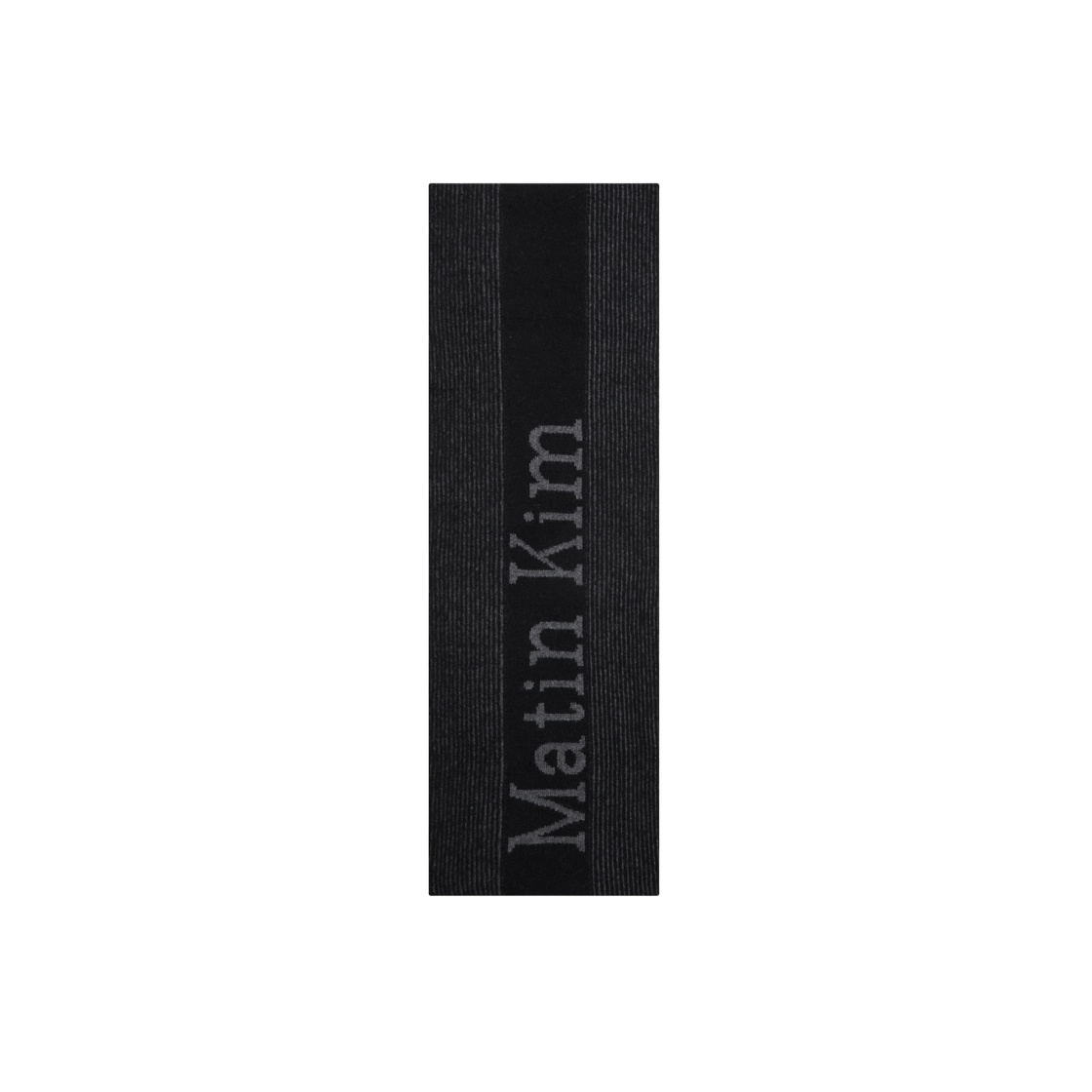 마뗑킴 마뗑 스트라이프 머플러 블랙 | Matin Kim | KREAM
