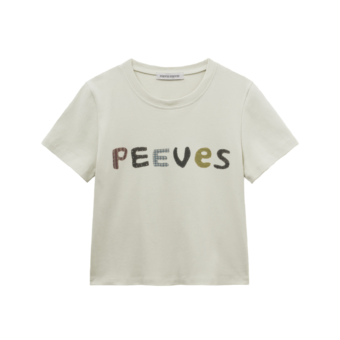 피브스피브스 스캔드 니들워크 크롭드 티셔츠 라임 | PEEVES PEEVES | KREAM