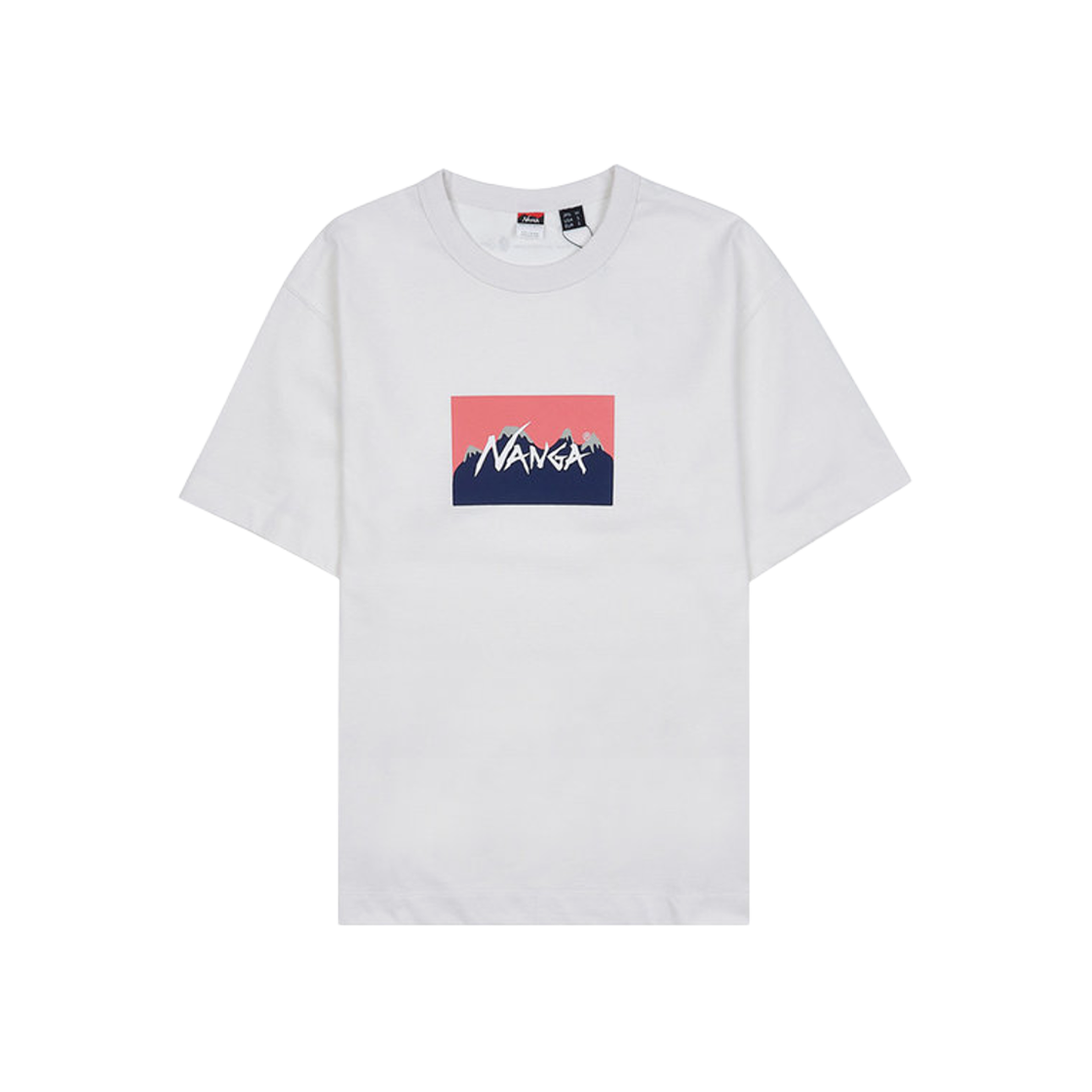 난가 x 제리 우카이 에코 하이브리드 로고 티셔츠 화이트 핑크 | Nanga | KREAM
