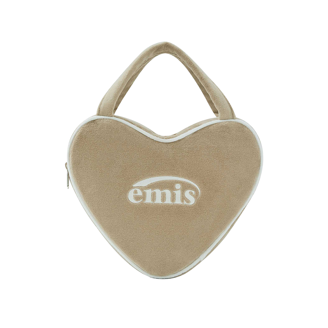 이미스 벨루어 하트 토트백 베이지 | Emis | KREAM