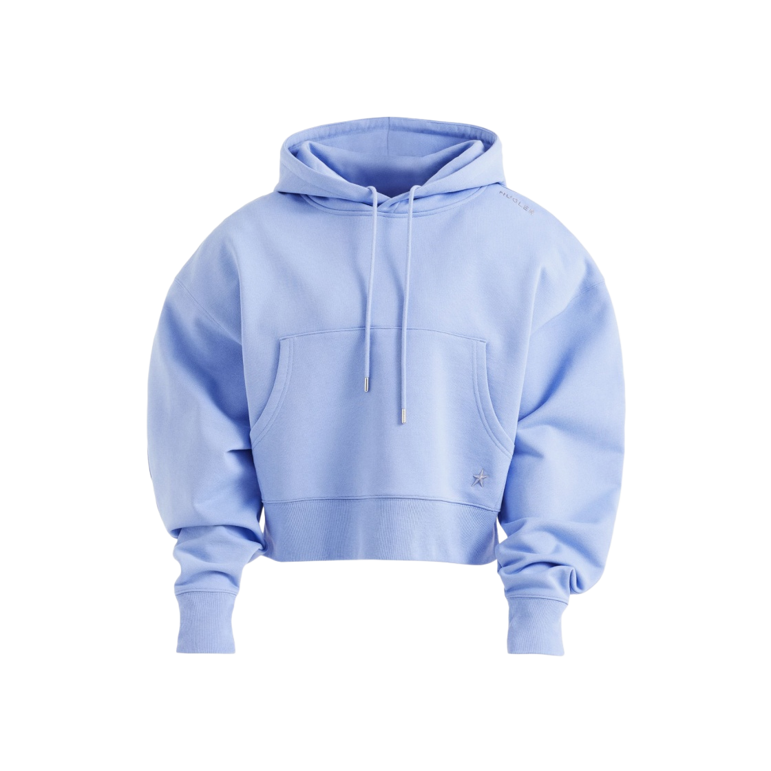 (W) 에이치앤엠 x 뮈글러 배트윙 슬리브 후드 블루 | H&M | KREAM