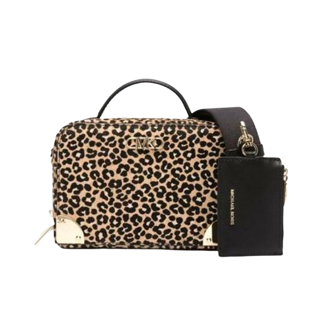 마이클 코어스 에스텔 마이크로 레오파드 프린트 카프 헤어 크로스바디백 블랙 멀티 | Michael Kors | KREAM