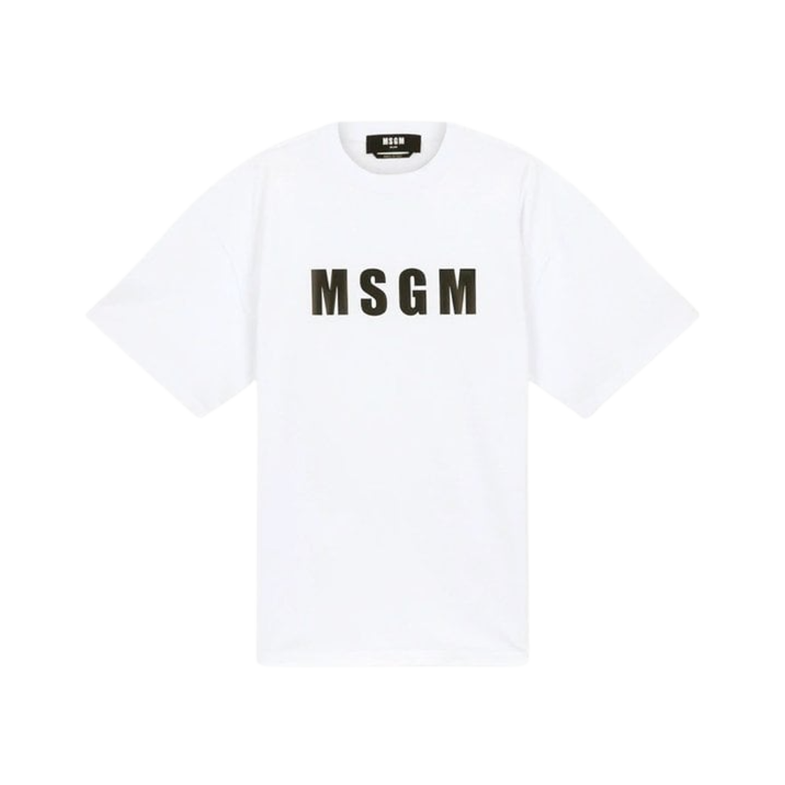엠에스지엠 로고 숏슬리브 코튼 티셔츠 화이트 | MSGM | KREAM