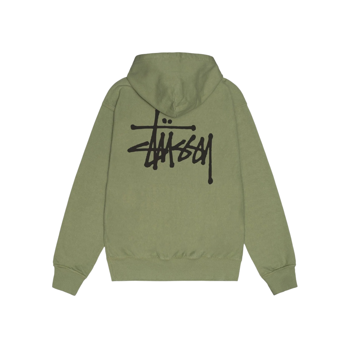 스투시 베이직 스투시 피그먼트 다이드 후드 아티초크 | Stussy | KREAM