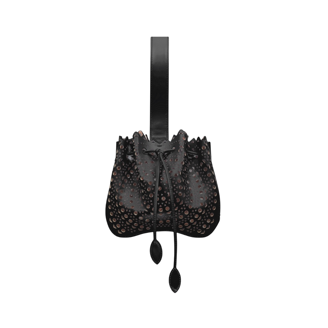 알라이아 뉴 비엔 럭스 카프스킨 로즈 마리 백 블랙 | Alaia | KREAM