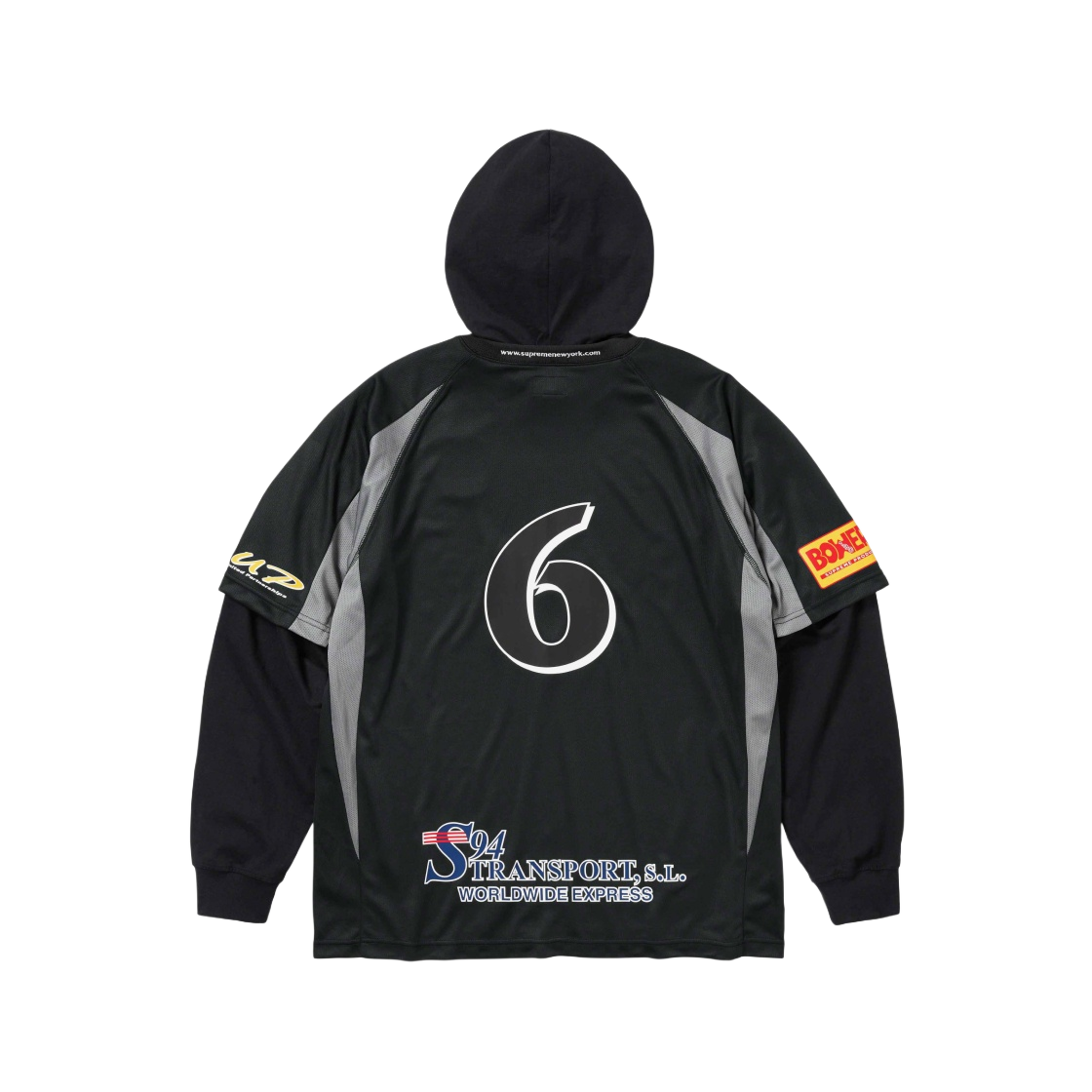 슈프림 후드 사커 저지 블랙 - 23FW | Supreme | KREAM