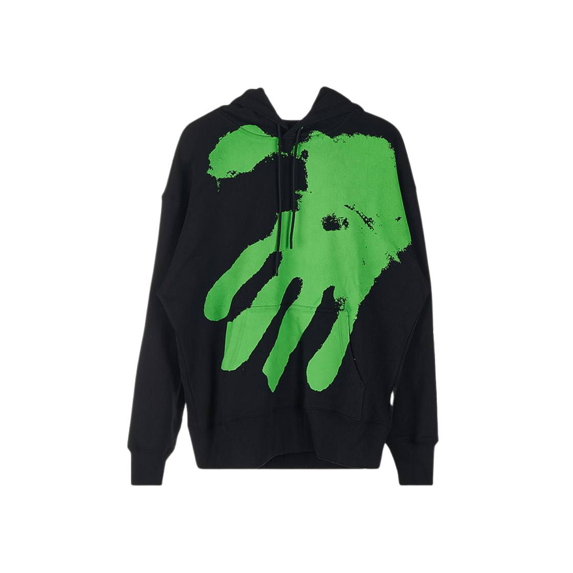 엠에스지엠 핸드 프린트 코튼 후드 블랙 | MSGM | KREAM