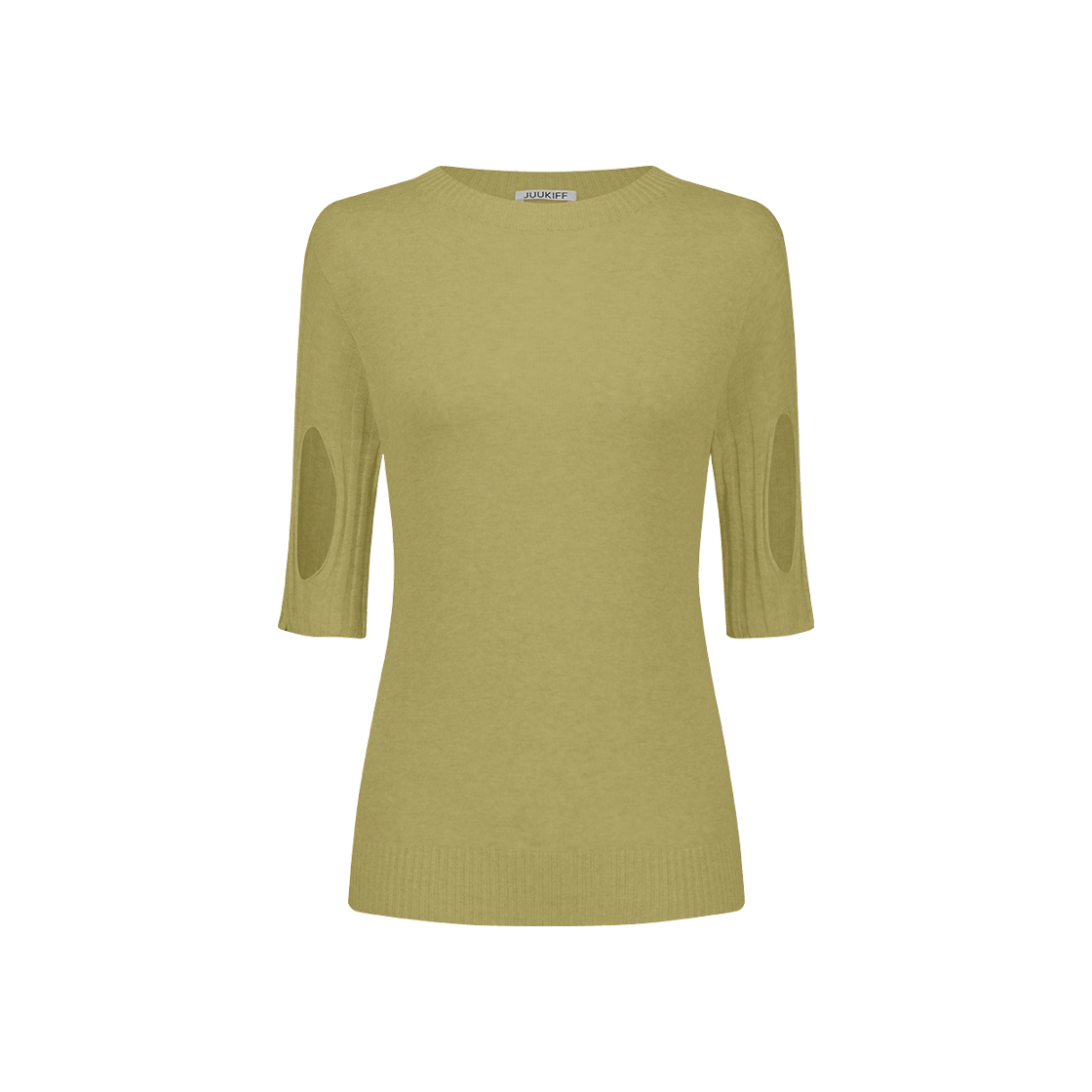 쥬키프 실크 코튼 슬릿 탑 베이지 | JUUKIFF | KREAM