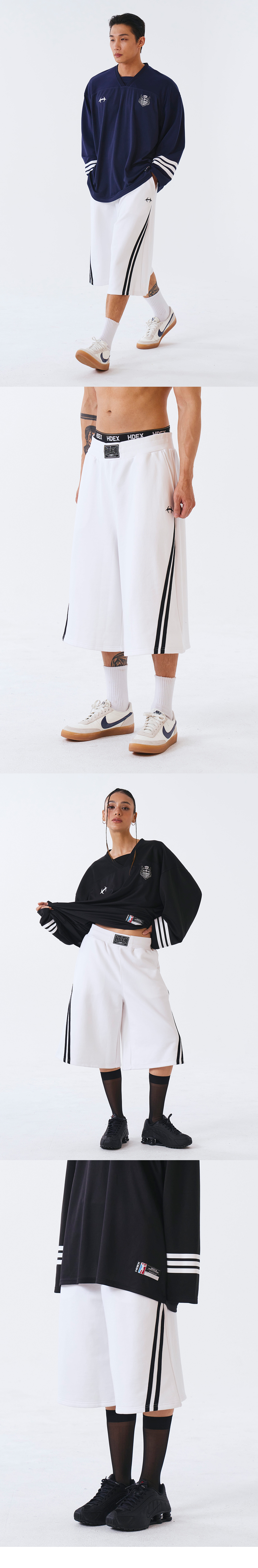 에이치덱스 솔리드 버뮤다 쇼츠 화이트 | HDEX | KREAM