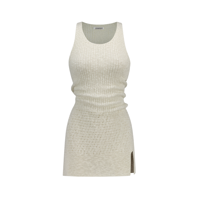 쥬키프 코튼 롱 탱크탑 오프 화이트 | JUUKIFF | KREAM