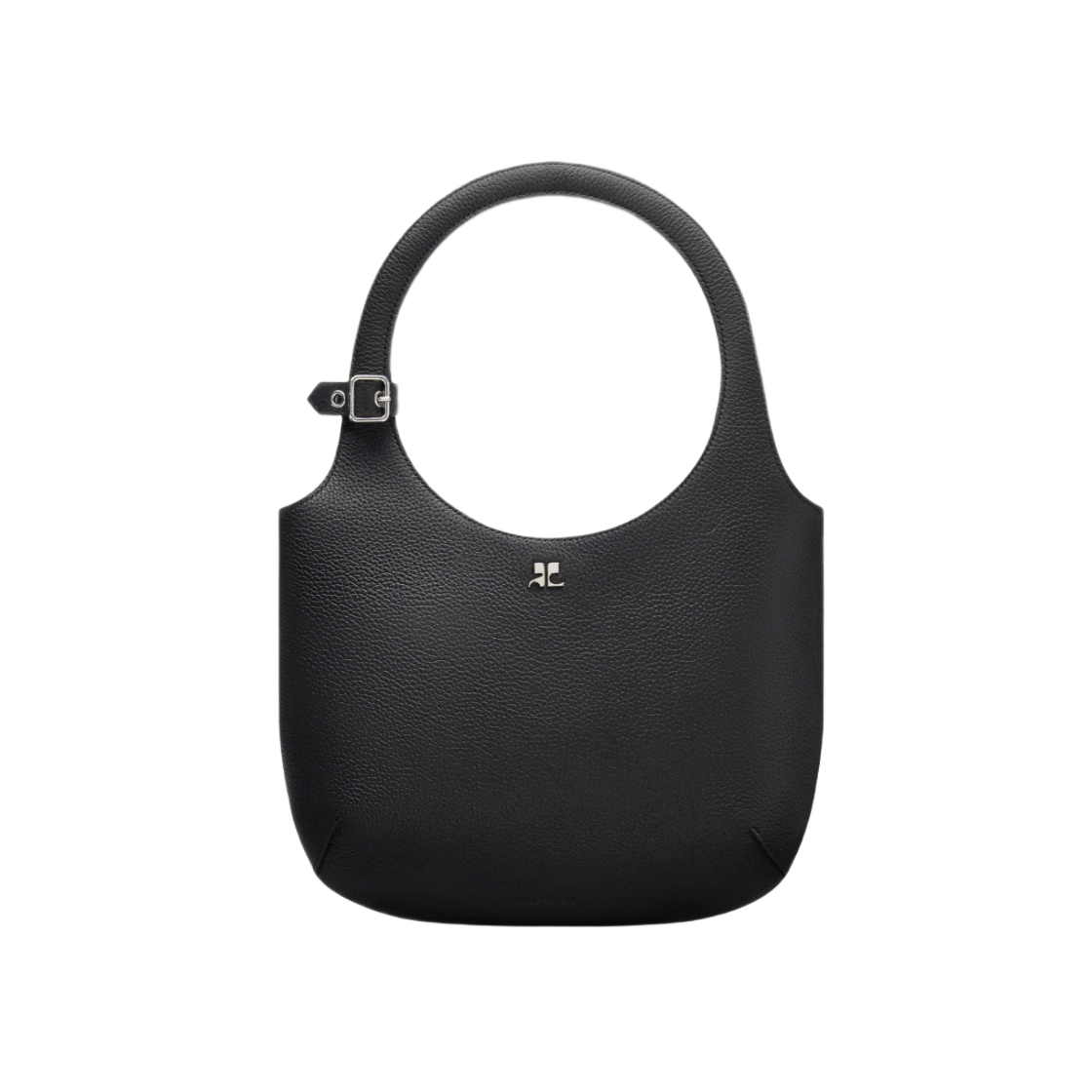 꾸레쥬 홀리 그레인 레더 백 블랙 | Courreges | KREAM