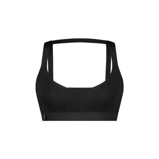 쥬키프 코튼 백 스트랩 브라렛 블랙 | JUUKIFF | KREAM