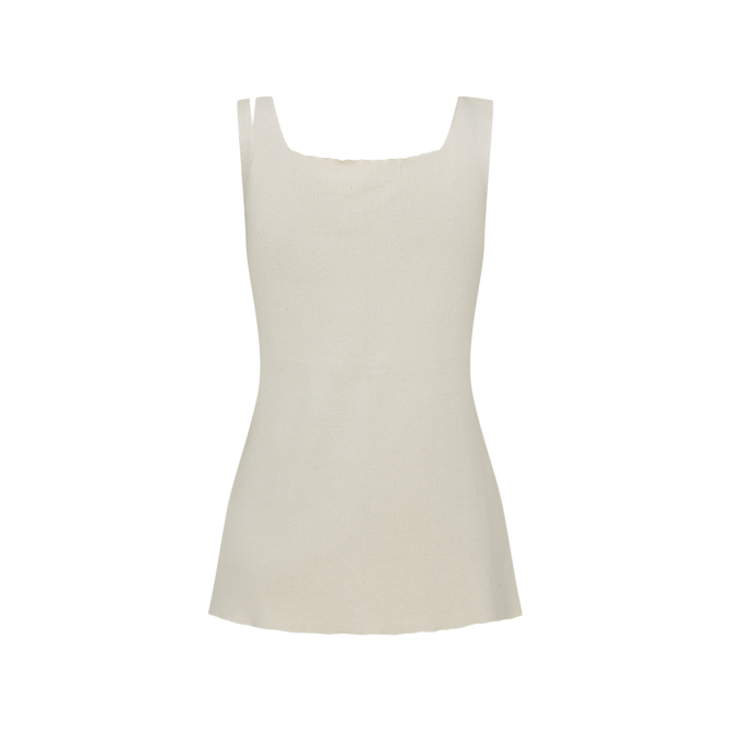 쥬키프 코튼 스퀘어 넥 탑 에크루 | JUUKIFF | KREAM