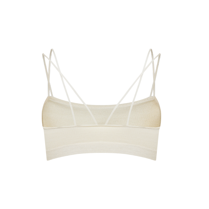 쥬키프 비스코스 크로스 끈 브라렛 크림 | JUUKIFF | KREAM