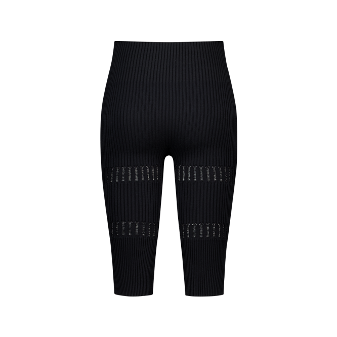 쥬키프 코튼 레이스 립 카프리 팬츠 블랙 | JUUKIFF | KREAM