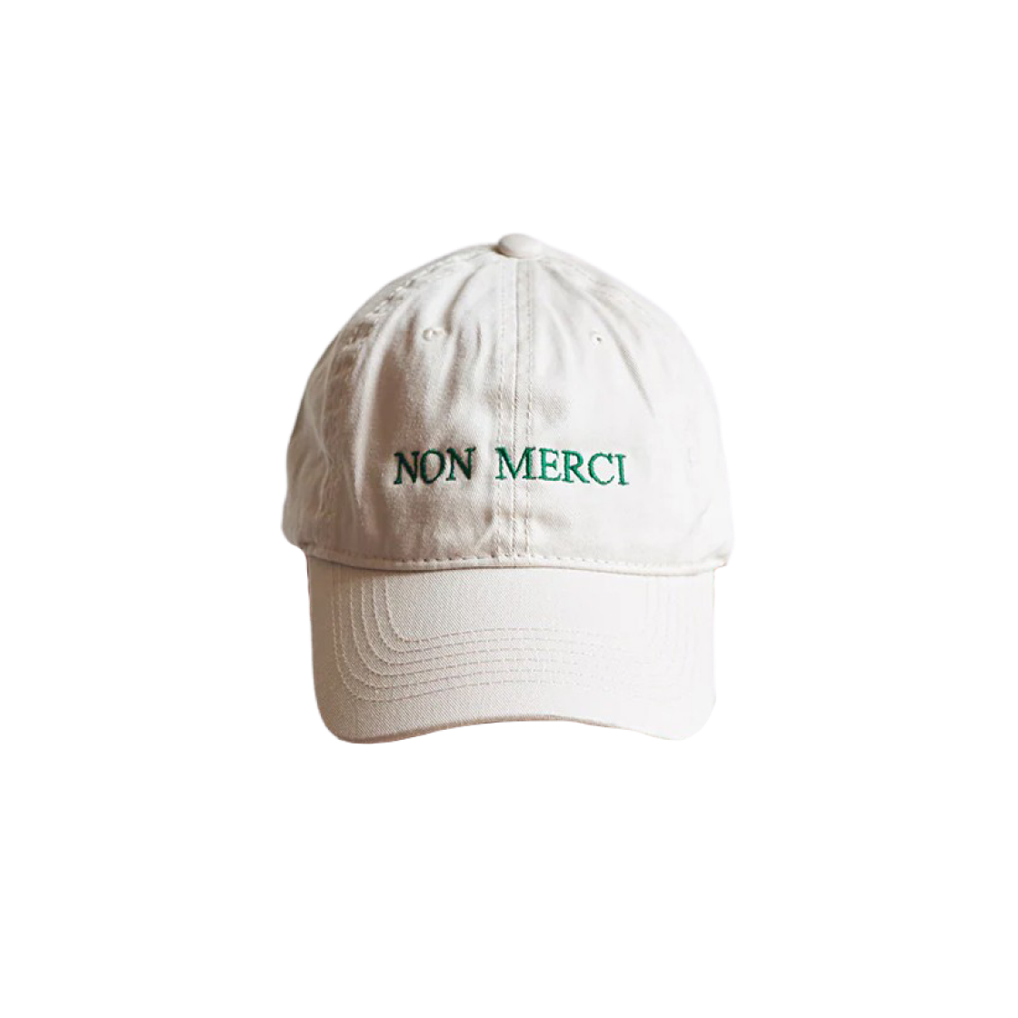 메르시 자수 캡 논 메르시 에크루 | Merci | KREAM