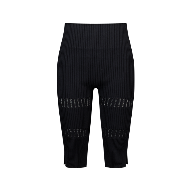 쥬키프 코튼 레이스 립 카프리 팬츠 블랙 | JUUKIFF | KREAM