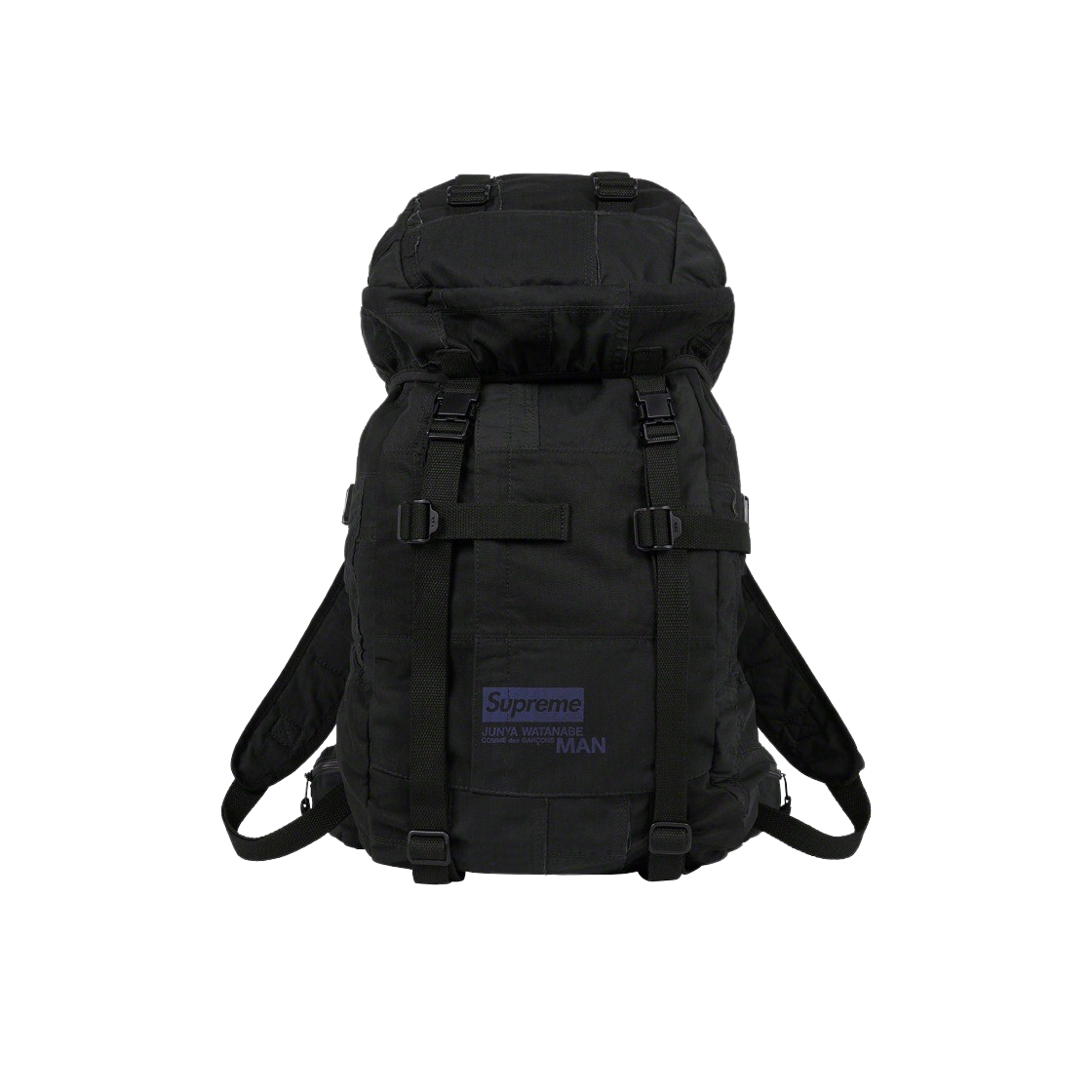 슈프림 x 꼼데가르송 준야 와타나베 맨 패치워크 백팩 블랙 - 21FW | Supreme | KREAM