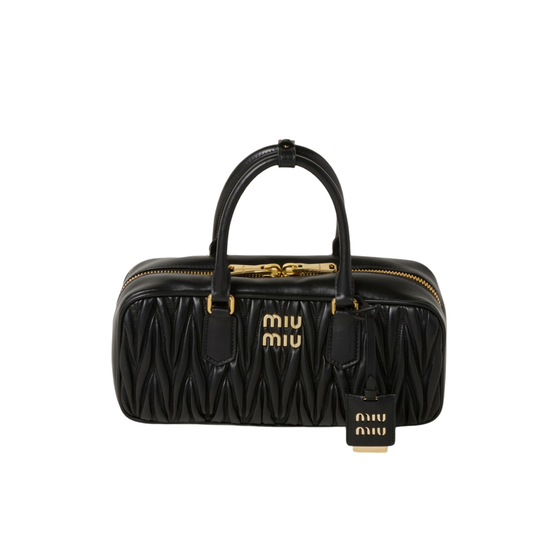 미우 미우 아르카디 마테라쎄 나파 레더 백 블랙 | Miu Miu | KREAM