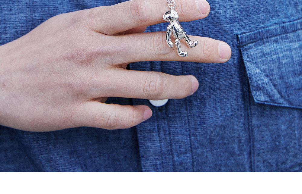 앰부쉬 테디 베어 참 네클리스 실버 - 25SS | Ambush | KREAM