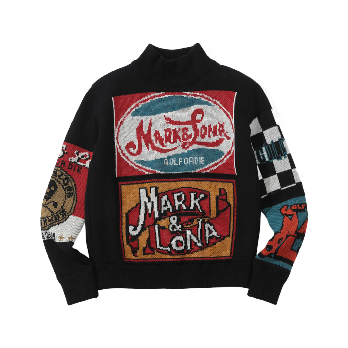 (W) 마크 & 로나 골프웨어 키스 하이텍 니트 블랙 | Mark & Lona | KREAM