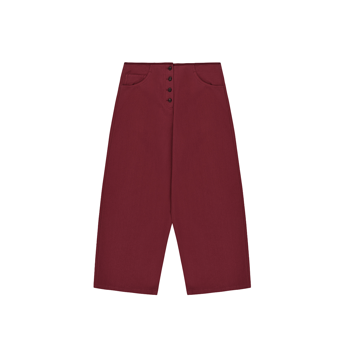 플레따 커브드 코튼 팬츠 레드 | FLETTA | KREAM