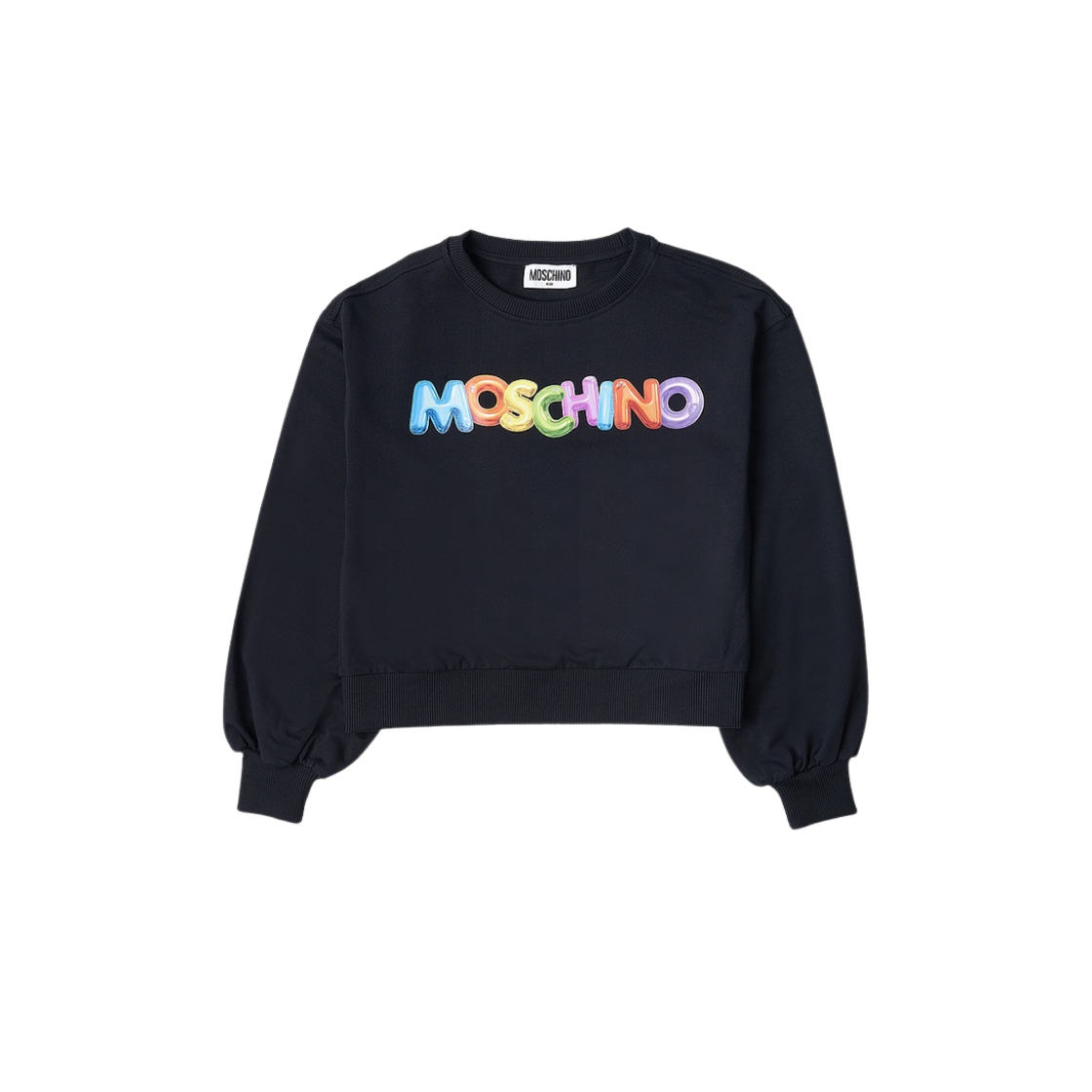 (키즈) 모스키노 인플레이터블 로고 스웨트셔츠 블랙 | Moschino | KREAM