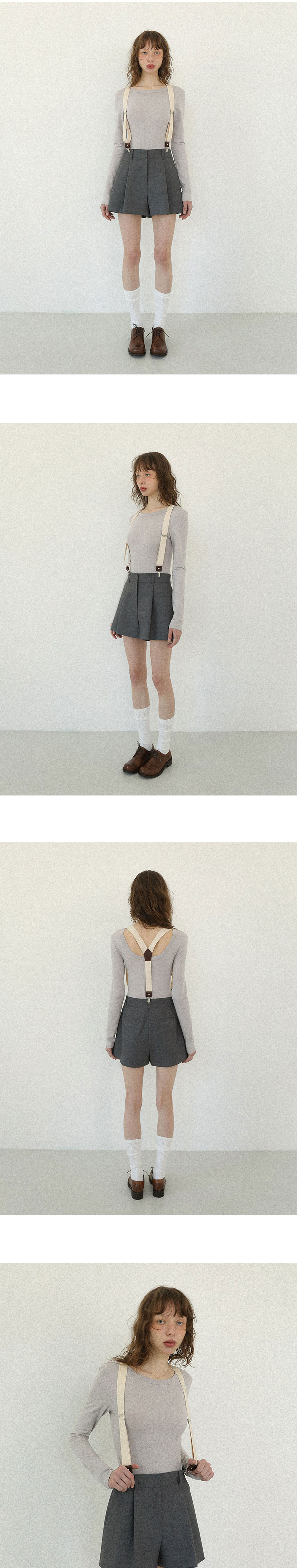 플레따 클래식 핀턱 쇼츠 브라운 | FLETTA | KREAM