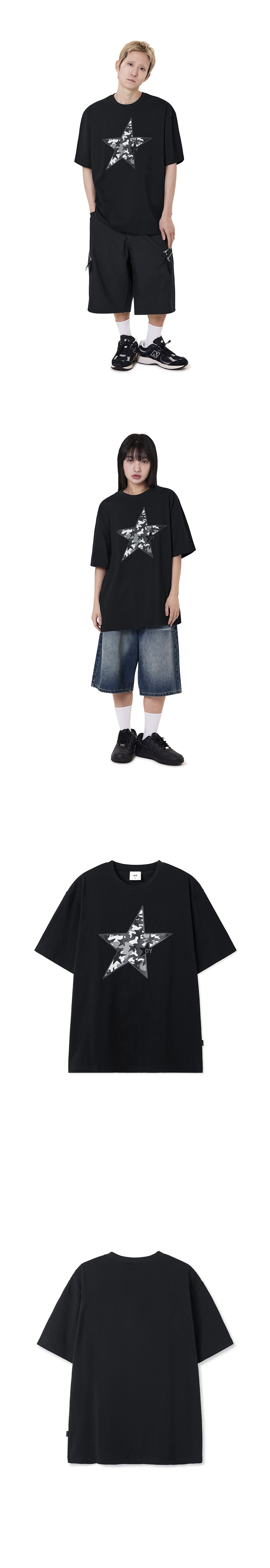 오와이 카모 스타 티 블랙 | OY | KREAM